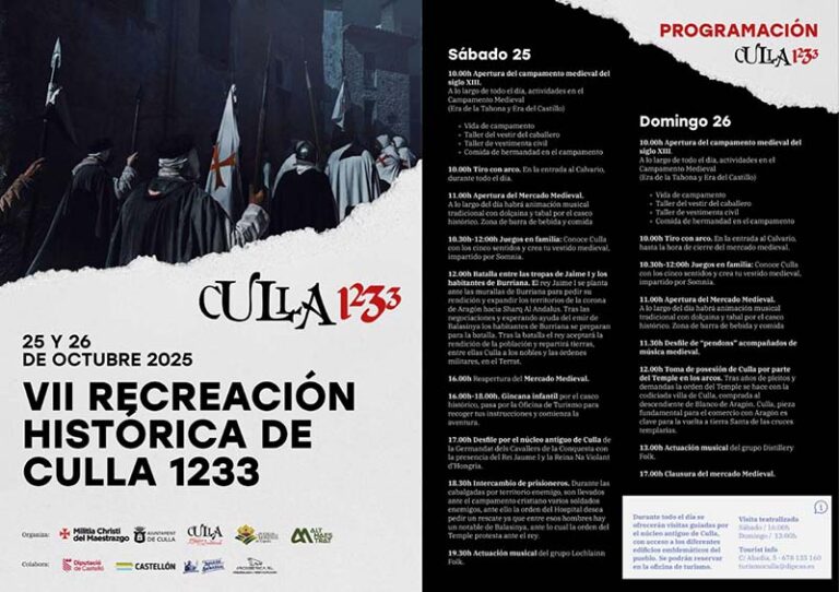 Culla viaja al pasado con la VII Recreación Histórica “Culla 1233 ...